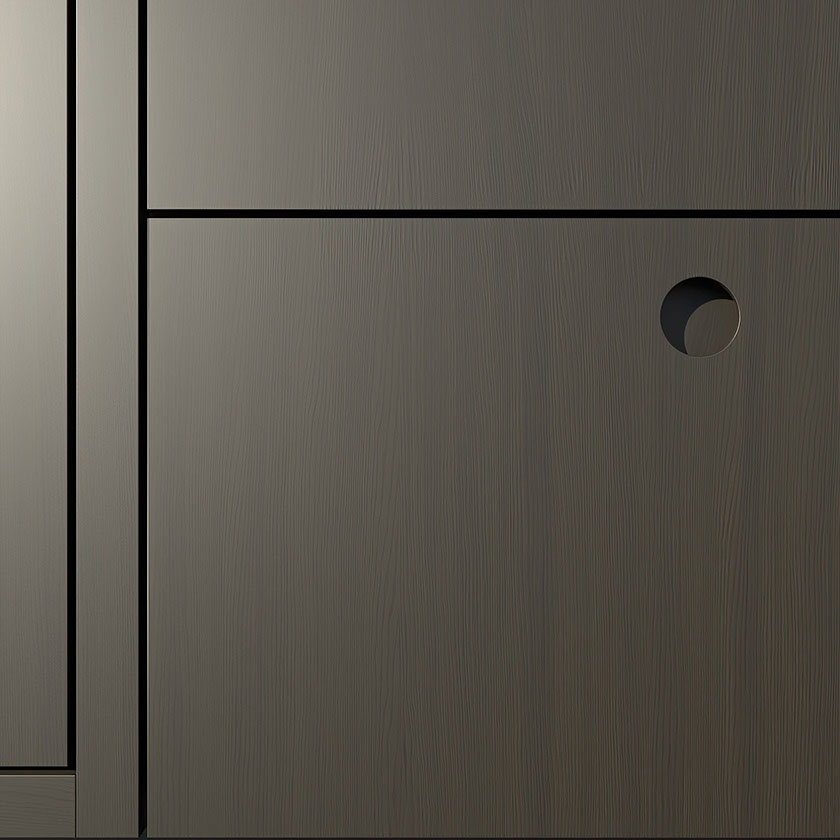 Kök Circle: Släta Luckor, Runda Handtag och Ramverk | Bo46